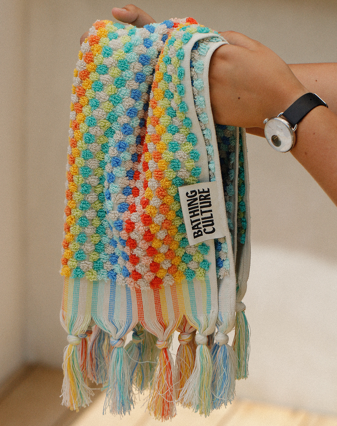 Organic Cosmic Rainbow Towel (Vibrant) – Bathing Culture